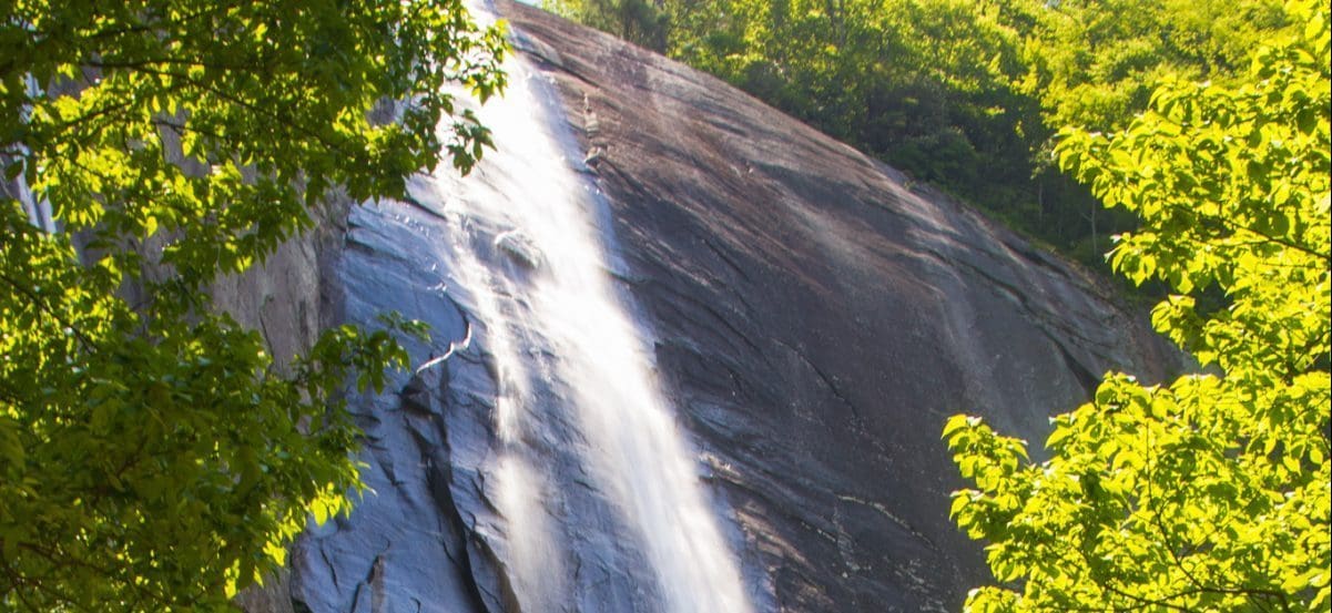 Hickory Nut Falls at Chimney Rock NC - Blue Ridge Mountain Life