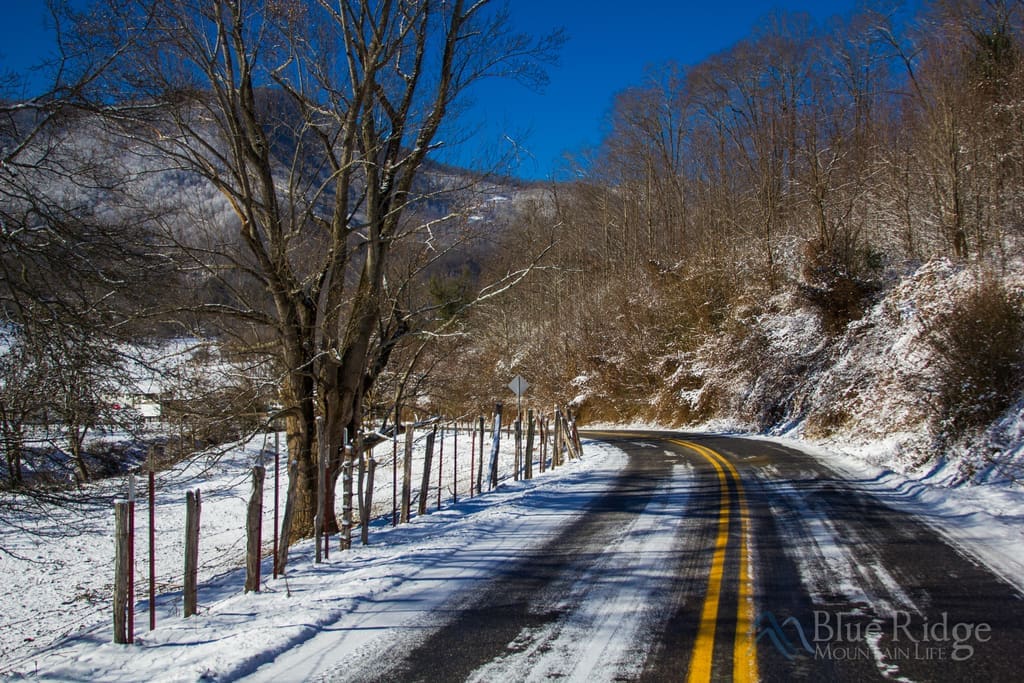 Winter Excitement in the Blue Ridge Mountains