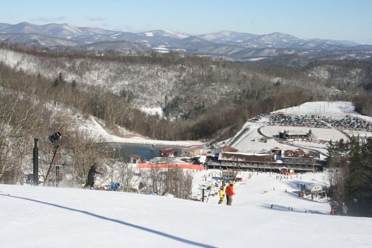 Skiing in the Blue Ridge Mountains