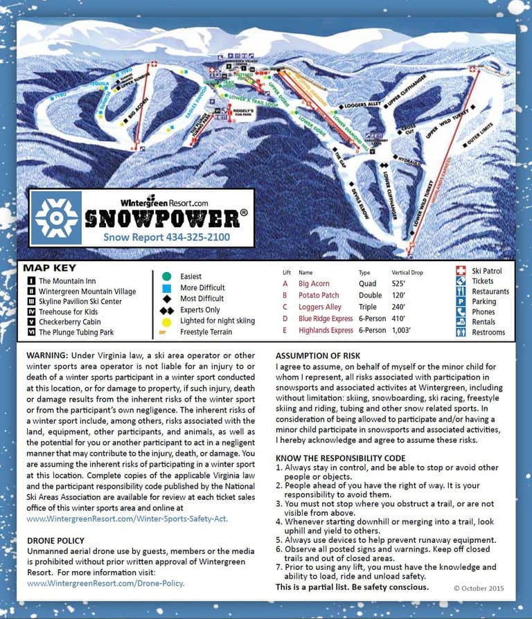 Skiing in the Blue Ridge Mountains